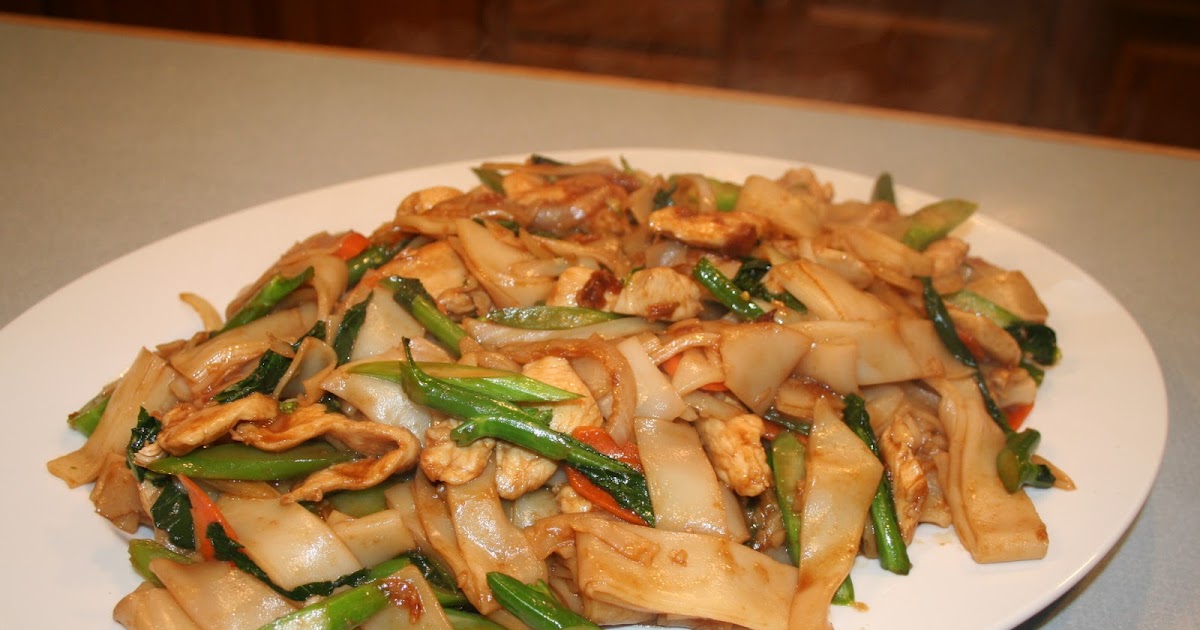 COOK WITH SUSAN: Chicken Chow Fun with Gai Lan (Chinese Broccoli)