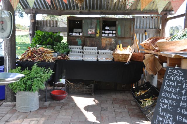 daylesford organics: Sunday at the farm stall.