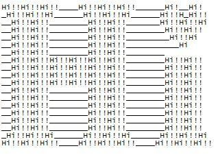 Ascii art middle finger one line - mensactive