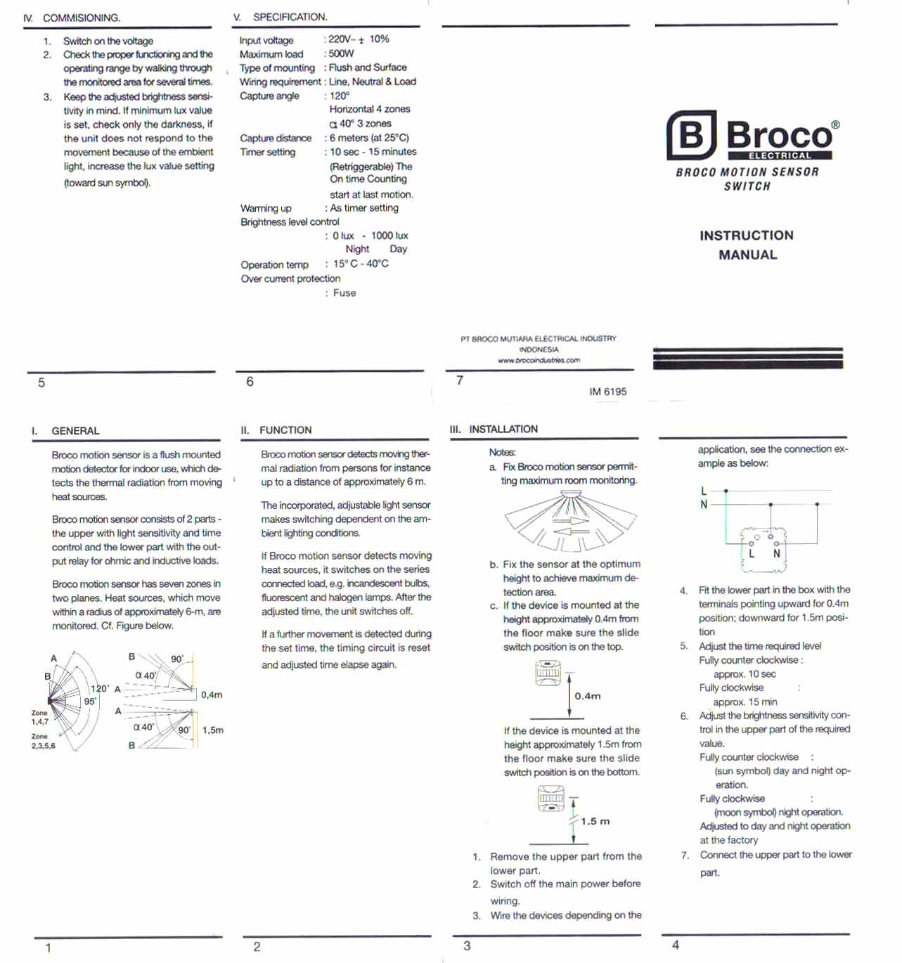 JIMSTORE: Broco motion sensor - Clearance sale