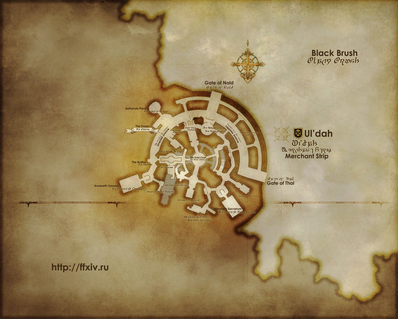 The Ishgardian: New image of Ishgard's map...?