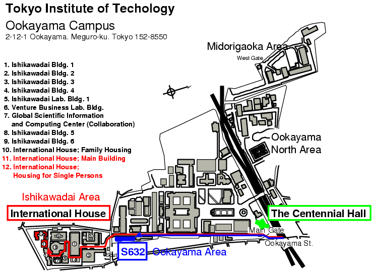 University Map: Tokyo Institute of Technology Map