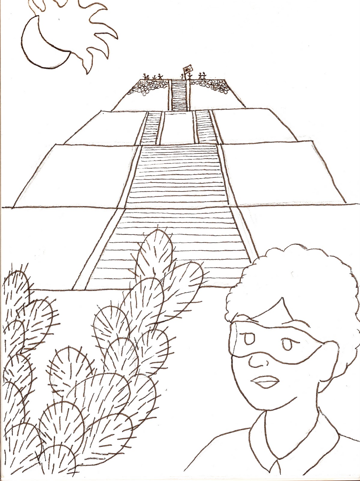 Mis Estudios en México: Sketches/Watercolors from the Trip