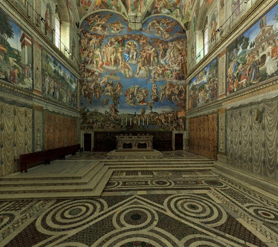 Drawing a Fine Line : Sistine Chapel up close