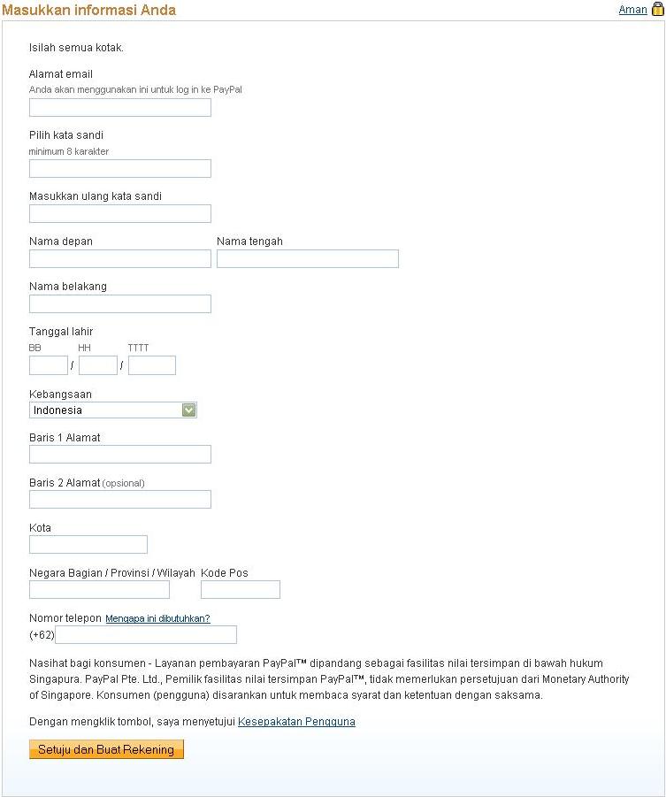 Cara Membuat Paypal - Langkah Daftar Paypal Bank Online Gratis Aman Nyaman Terpercaya - Inovasi ...