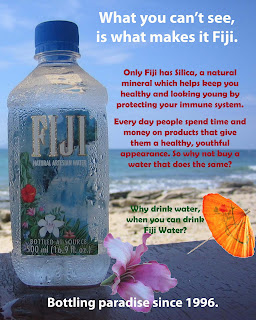 Kira Broganer's Portfolio Pieces: Unique Feature Ad for Fiji Water
