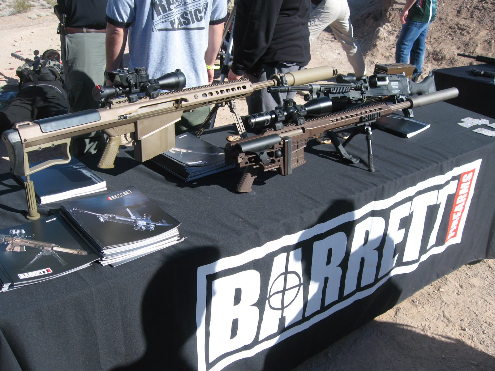 Firearms and Training: SHOT Show 2011 Media Day: At the Barrett Booth
