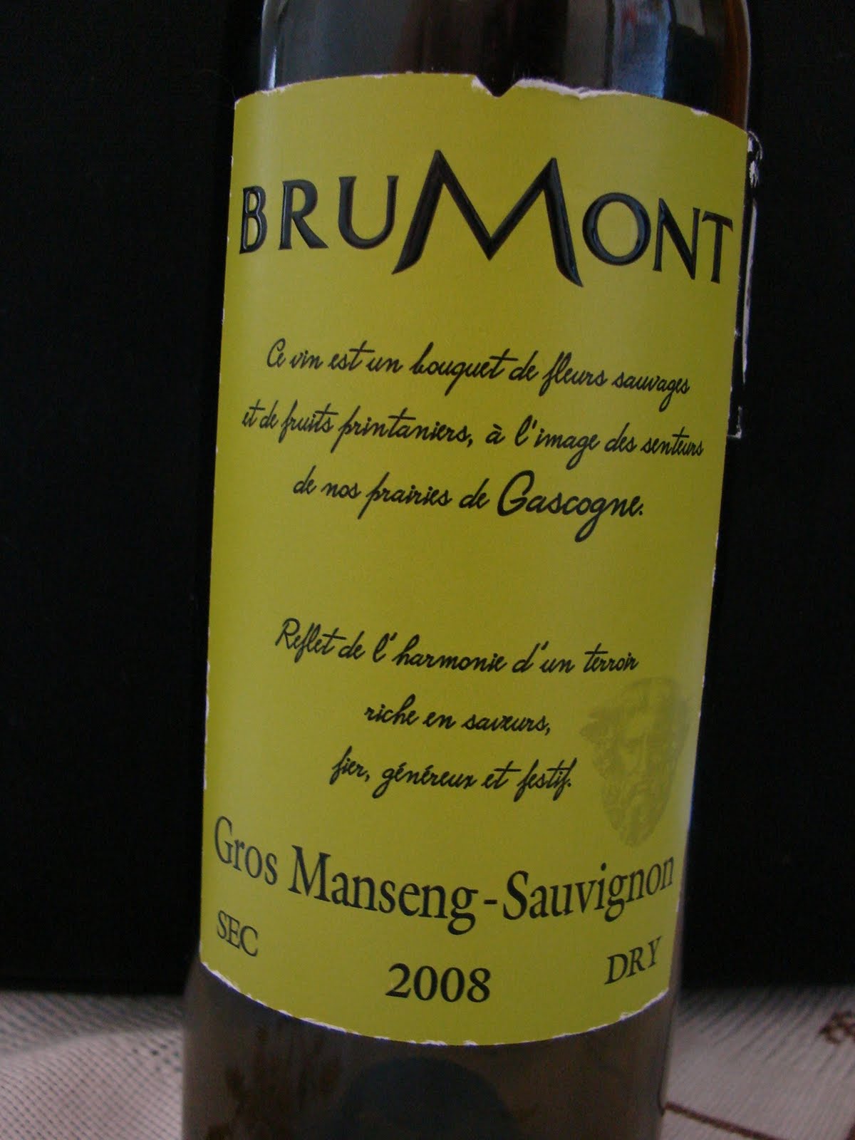 VINHO COM PROSA: Brumont Gros Manseng-Sauvignon 2008