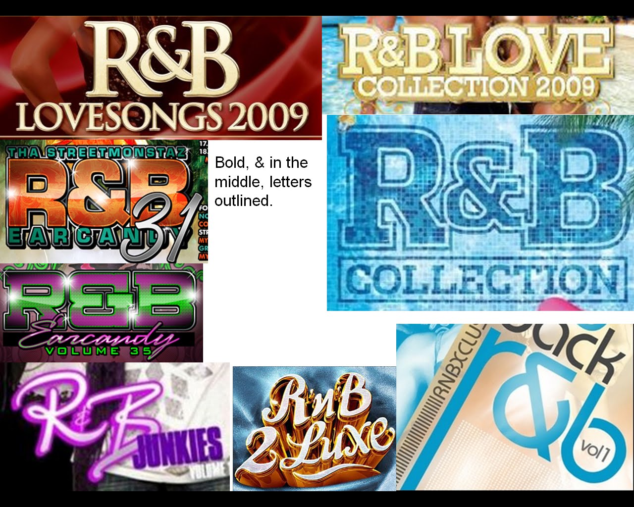 Foundation Portfolio: Hip-hop/RnB research fonts