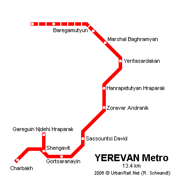 PLANOS DE METRO: Ereván