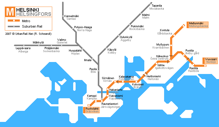 PLANOS DE METRO: Helsinki