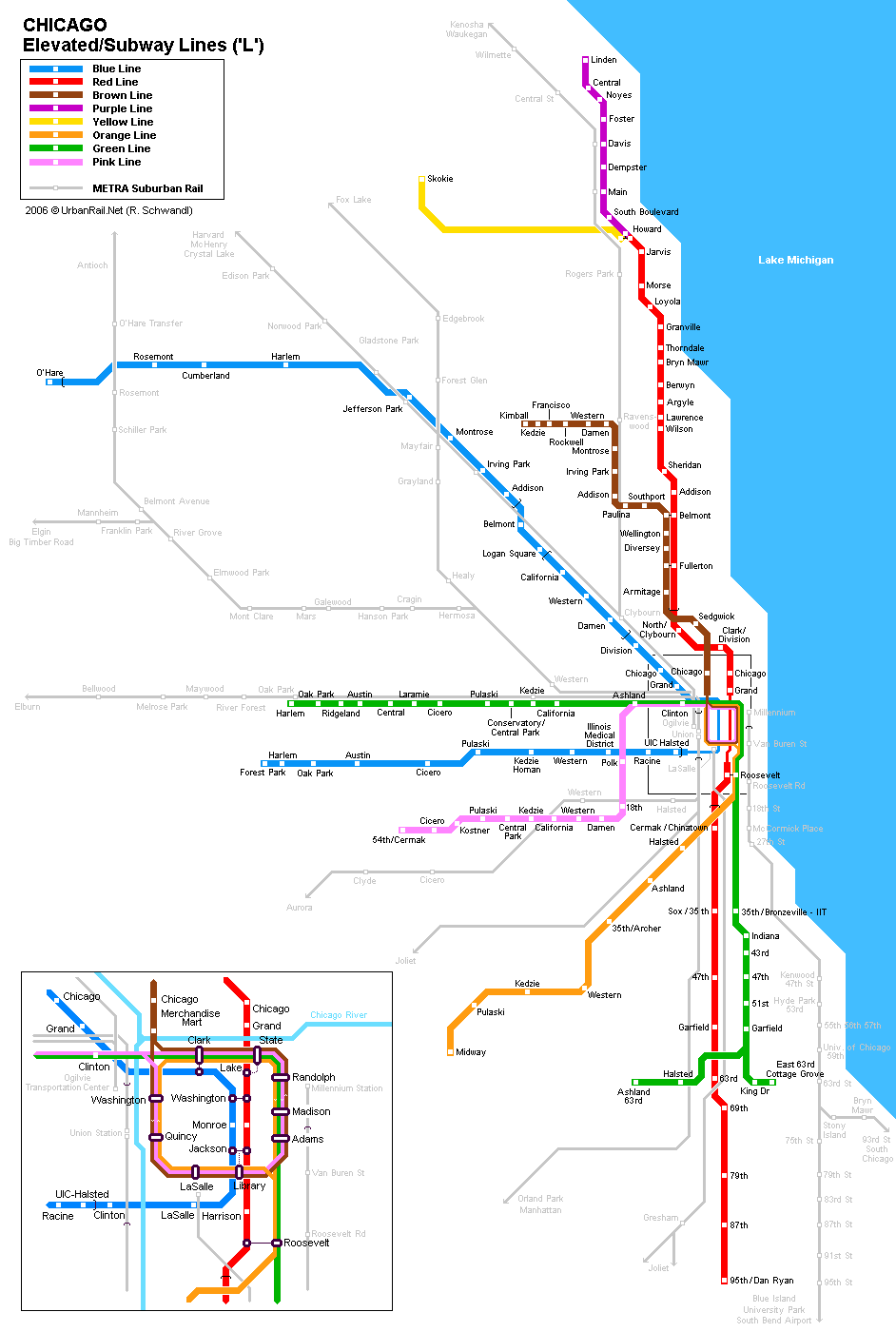 PLANOS DE METRO: Chicago