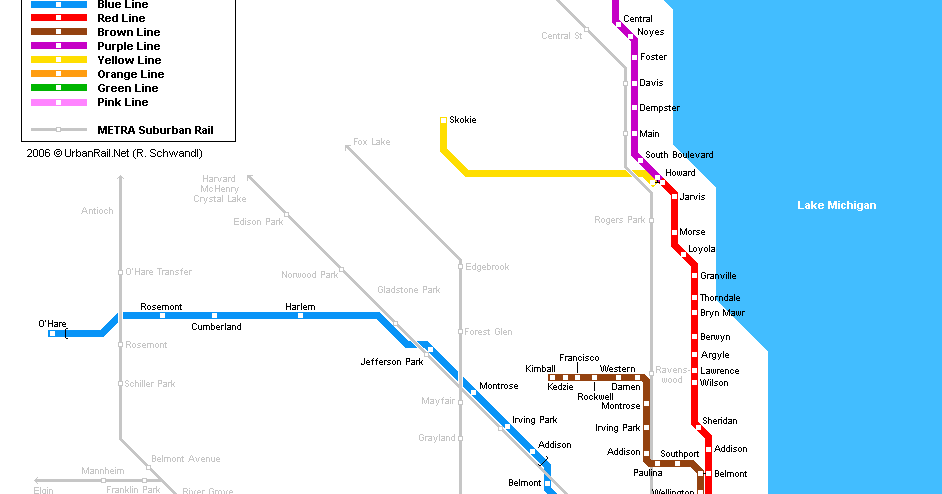 PLANOS DE METRO: Chicago