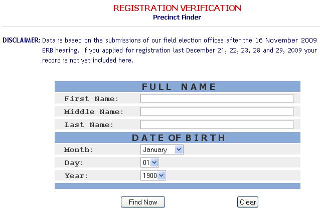 The Pinoy Informer: How to Find Your Polling Precinct Online