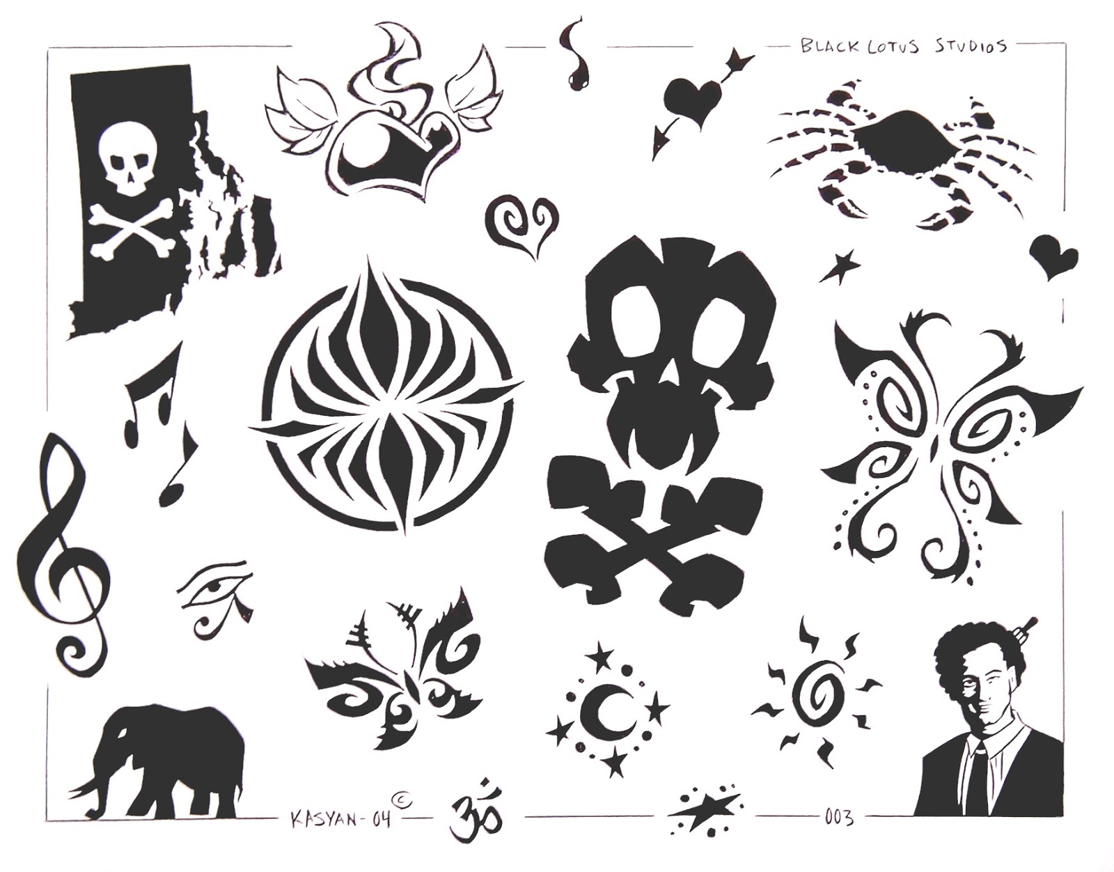 Collin Kasyan's Tattoo Portfolio: Flash Pages