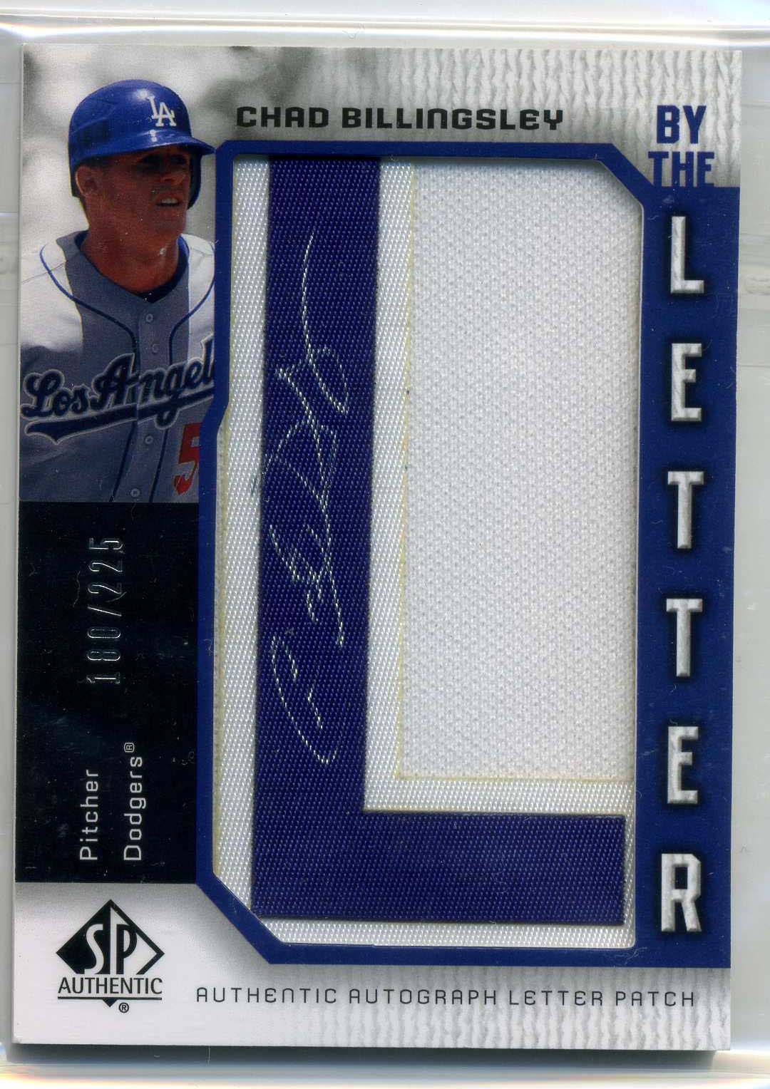 Dodgers Blue Heaven: Auto Collection: Billingsley by the Letters