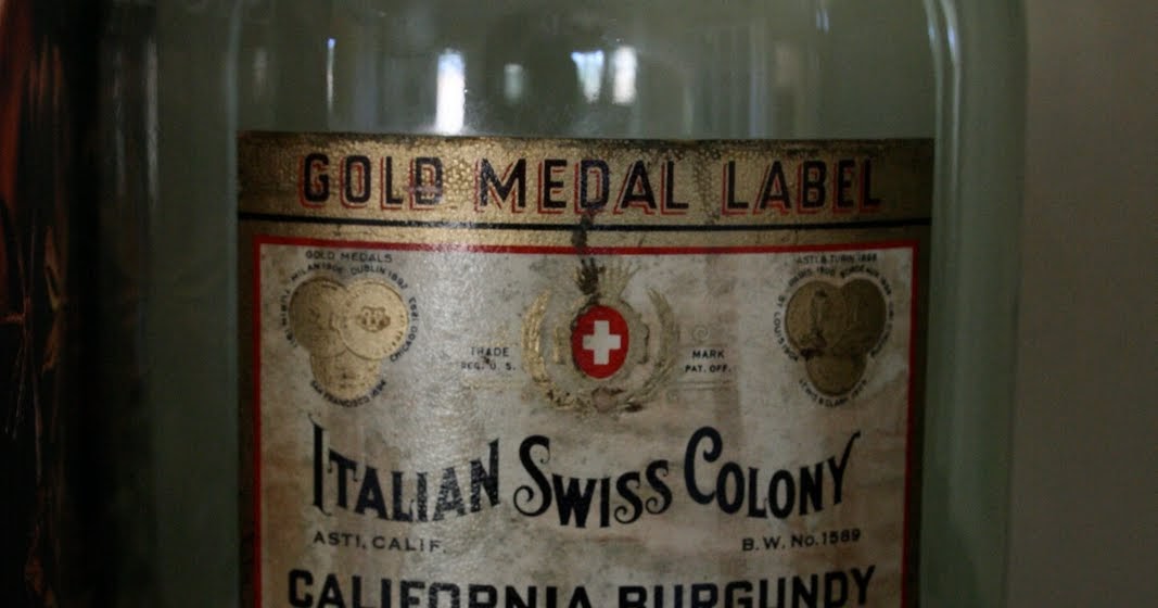 vignette design: A Wine Tour of the Italian Swiss Colony