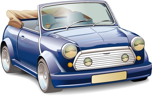 free stock idea: Mini Car. Vector Illustration