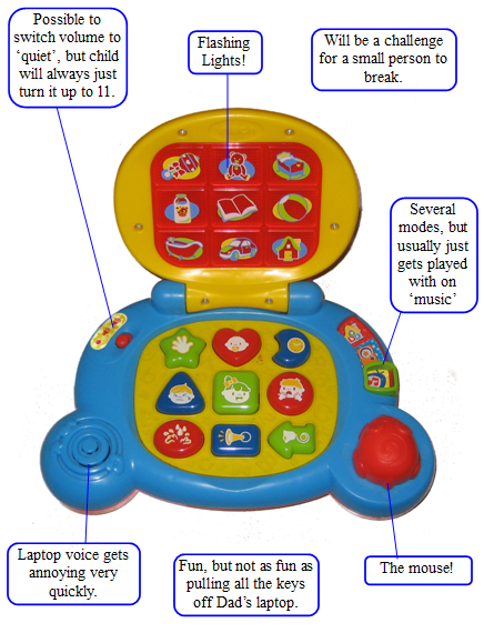 When Toys Rule The World: Review: Vtech Baby Laptop