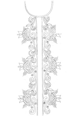 Art and Craft Work: Neck trace designs