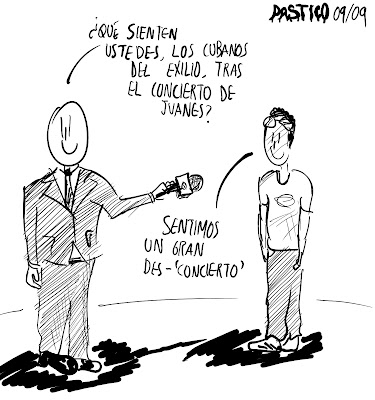 Dibujos de Pastico: Cubanos Exiliados