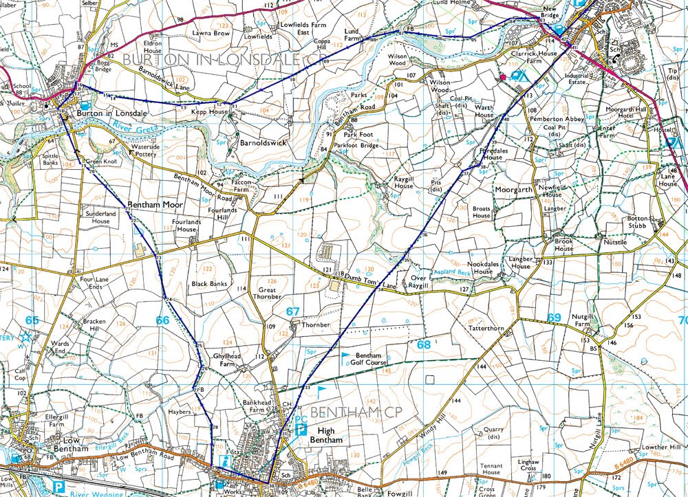 Jim & Gill's Walks: Ingleton - Burton - Bentham
