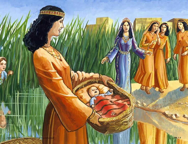 Blog da Tia Alê: O NENÊ NO CESTINHO - MOISÉS - NASCIMENTO