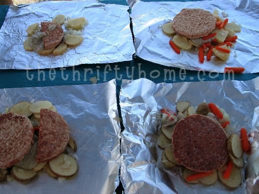 *The Thrifty Home: Tinfoil Dinners - Camping Recipe