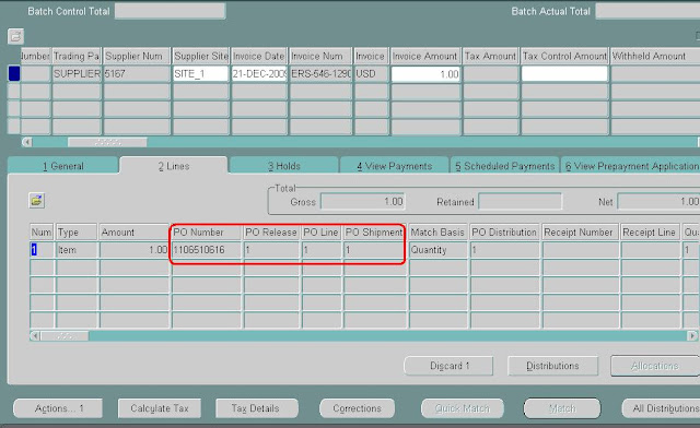 Oracle Apps Quick Reference: Pay on Receipt(s) in Oracle Apps R12