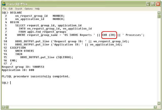 Oracle Apps Quick Reference: How to use the ampersand symbol in PLSQL ...