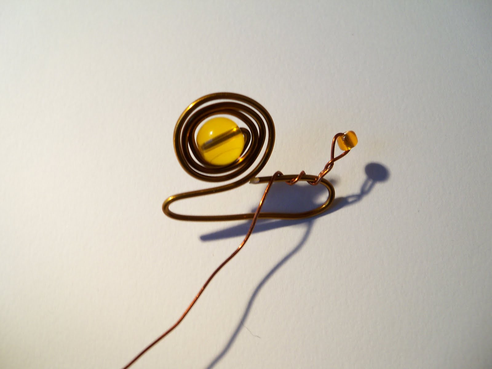 How to do a little cute SNAIL from beads and wire - NÁVOD ŠNEČEK ...