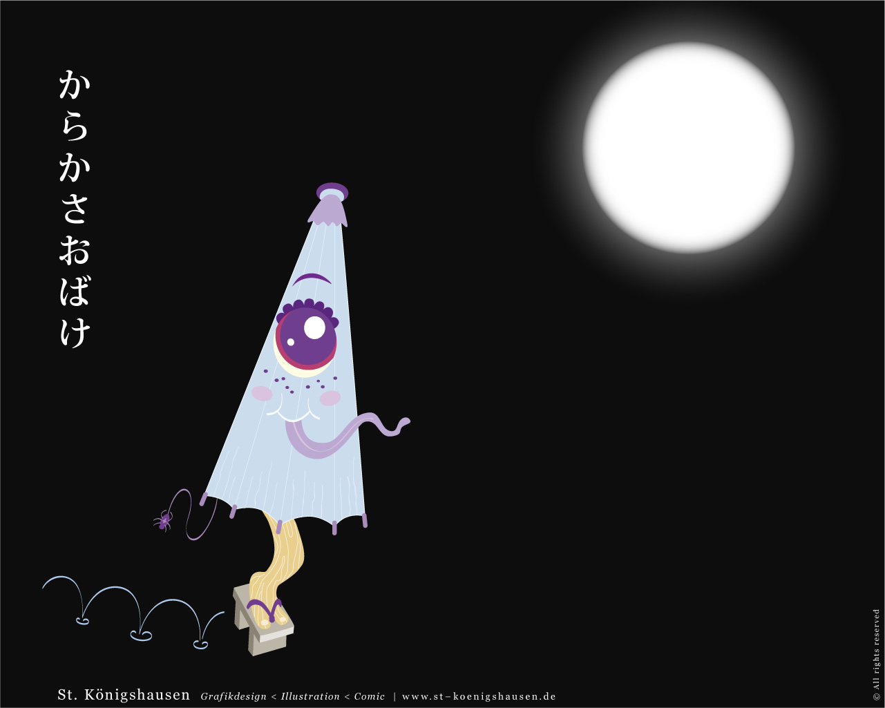 Karakasa-obake Wallpaper