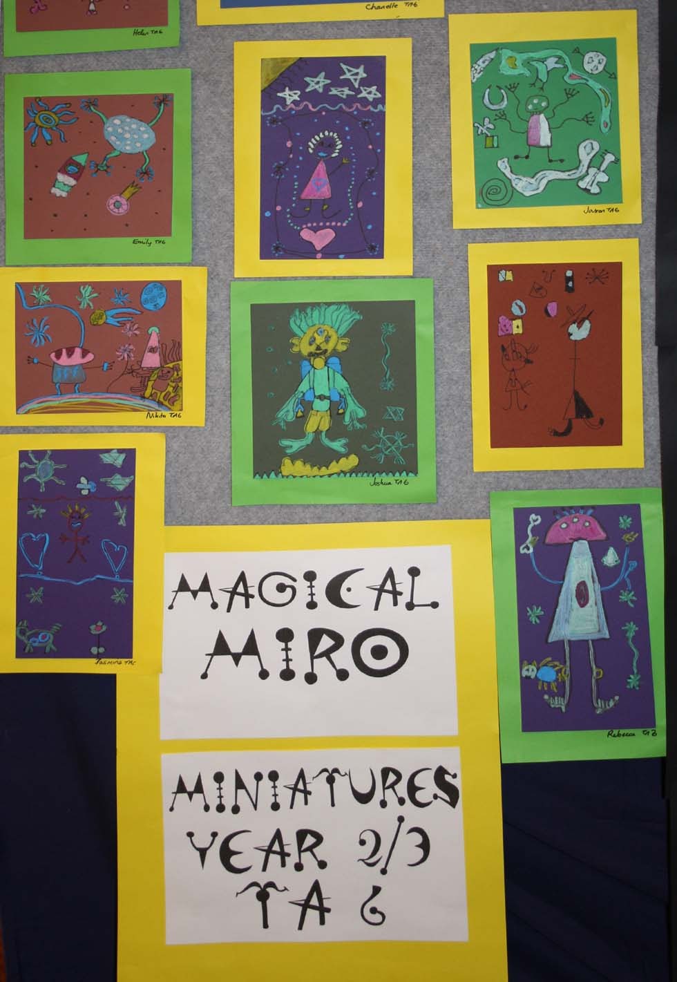 OZ KIDZ ARTZ: Mini Miros Yr 2/3s, 7- 8years age
