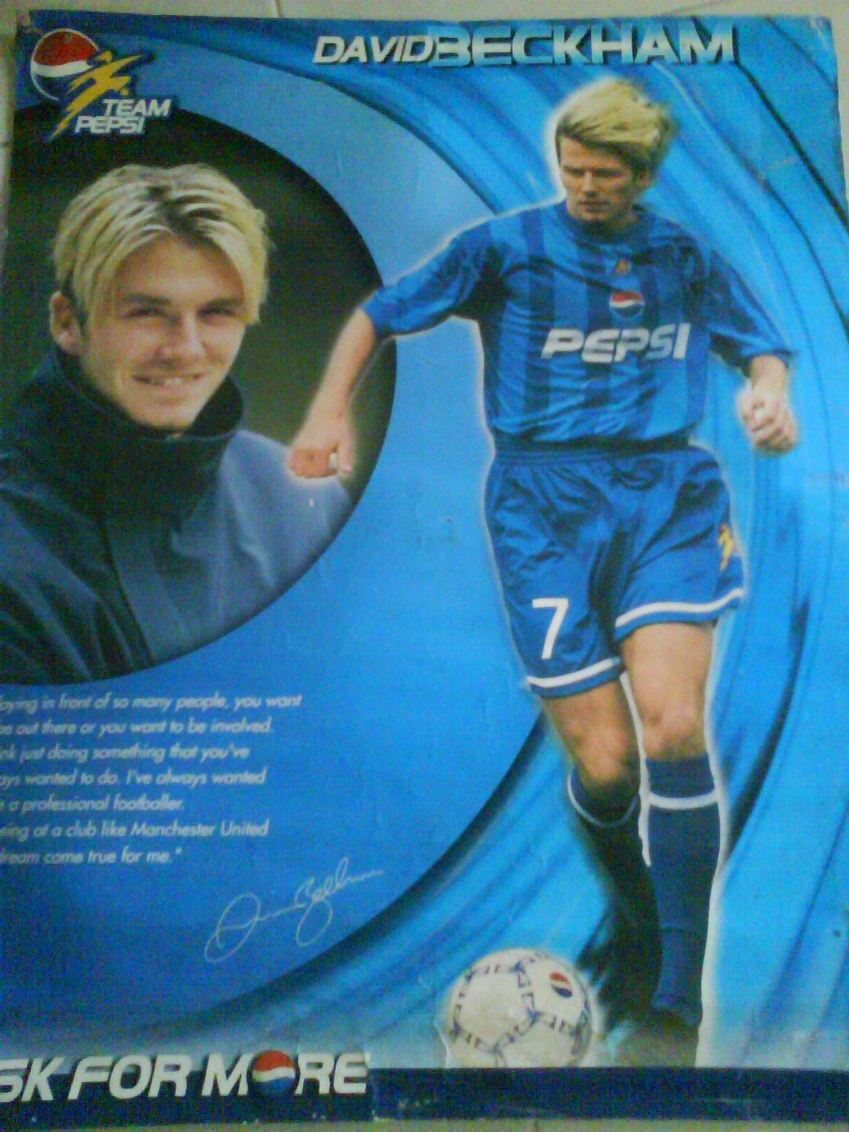 Soft Drink: POSTER PEPSI BECKHAM