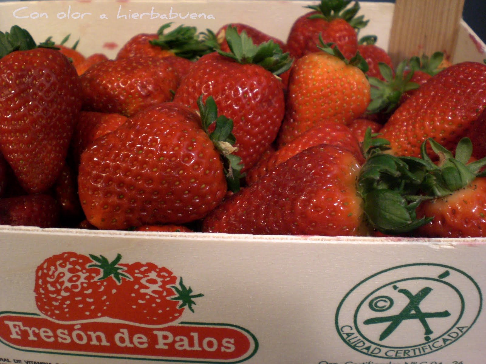 Con olor a hierbabuena: Época de fresas y fresones