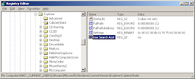 Dan Dar3: How to disable Windows XP Search Assistant