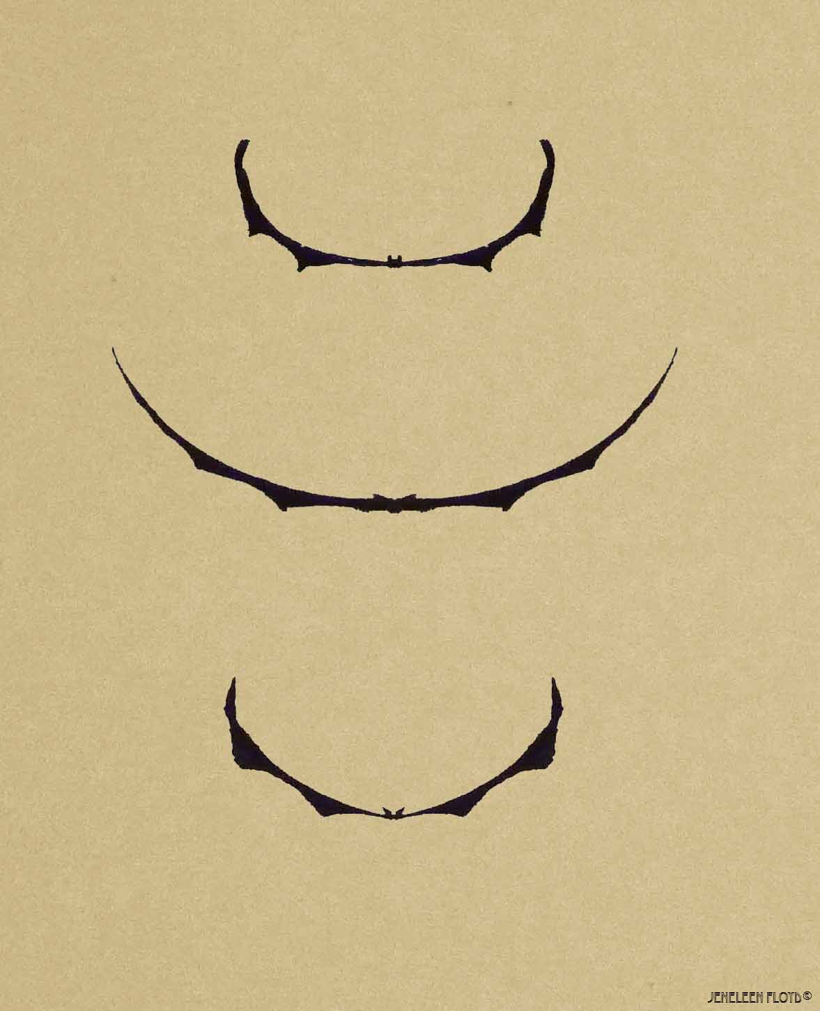 Refined Armour: Rorschach Bats, Illustrations