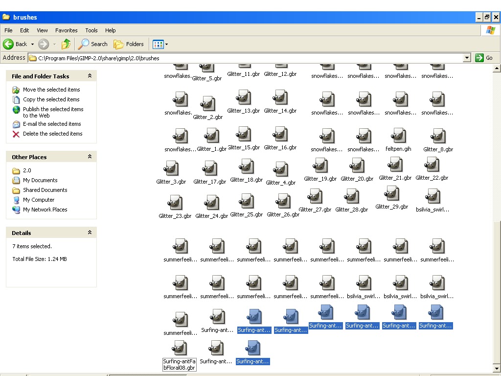 COLOR TO ALPHA: How to add gbr files to gimp in windows...