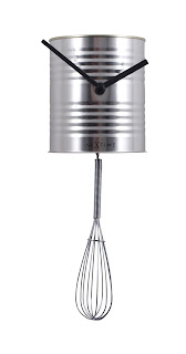 Curious Clocks: CHEF's CLOCK - Metal wall clock