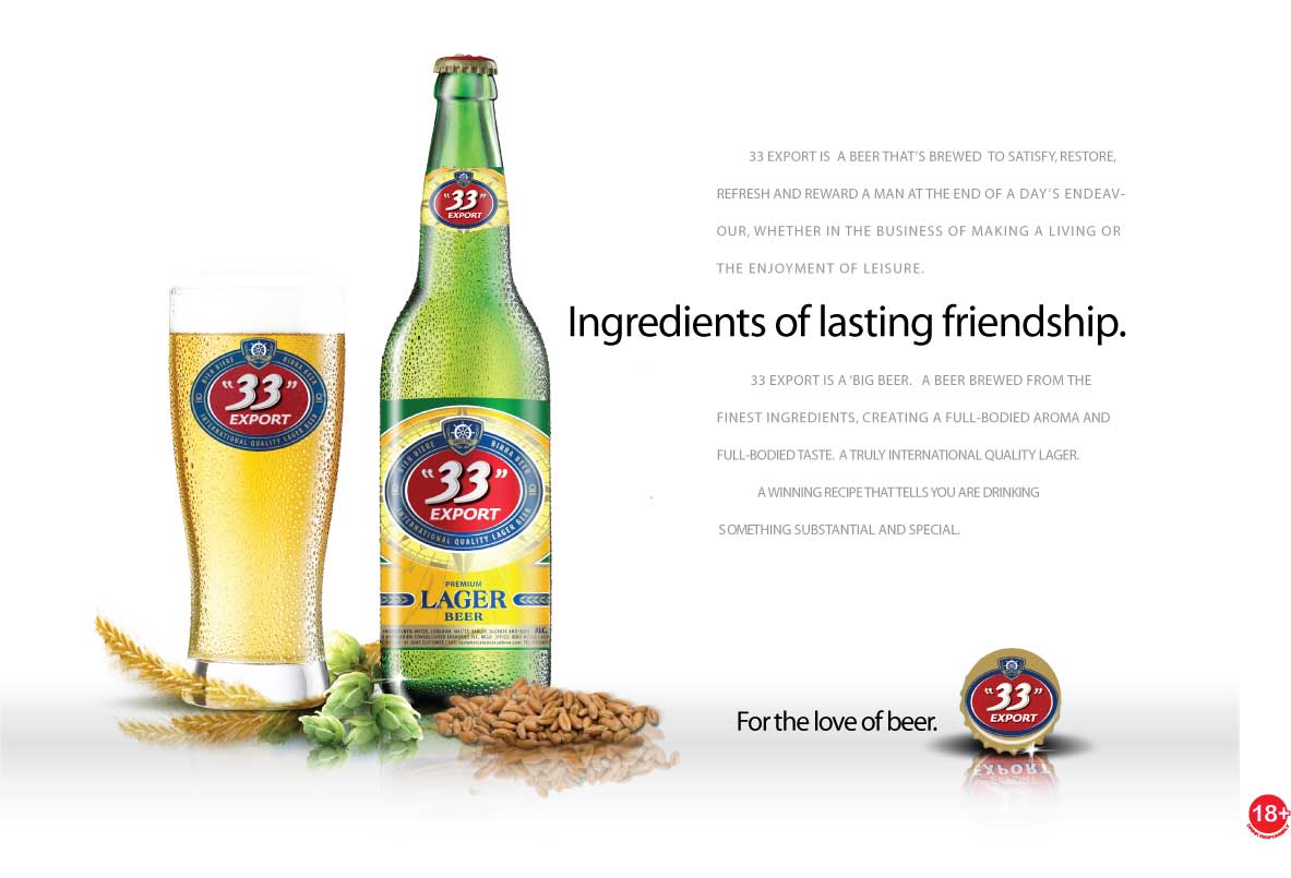 Elke's Portfolio: 33 Export Lager Beer-Consolidated Breweries Nigeria
