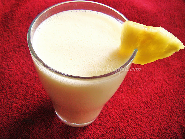 Priya's Versatile Recipes: Pineapple Lassi