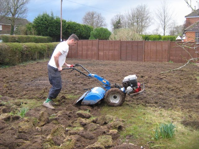 Our House project: This weekend I've been mainly rotovating the garden