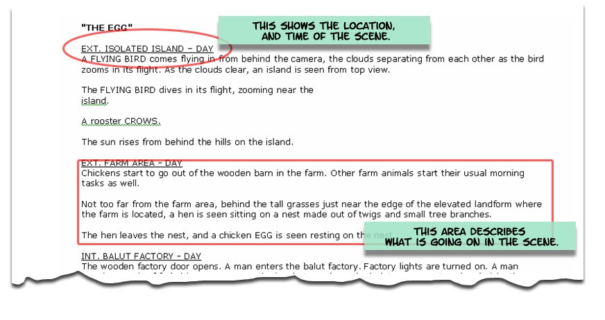 RdP "Animation Studios": I. Preproduction- Sequence Outline & Script
