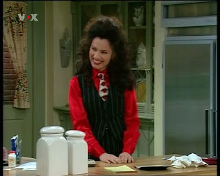 Ladies in Satin Blouses: fran drescher - red satin blouse (from the nanny)