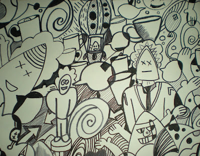 Barrie J Davies is an artist: new doodle drawings by Barrie J Davies