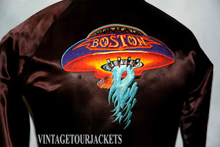 VintageTourJackets: Boston Band 1977 Black Tour Jacket