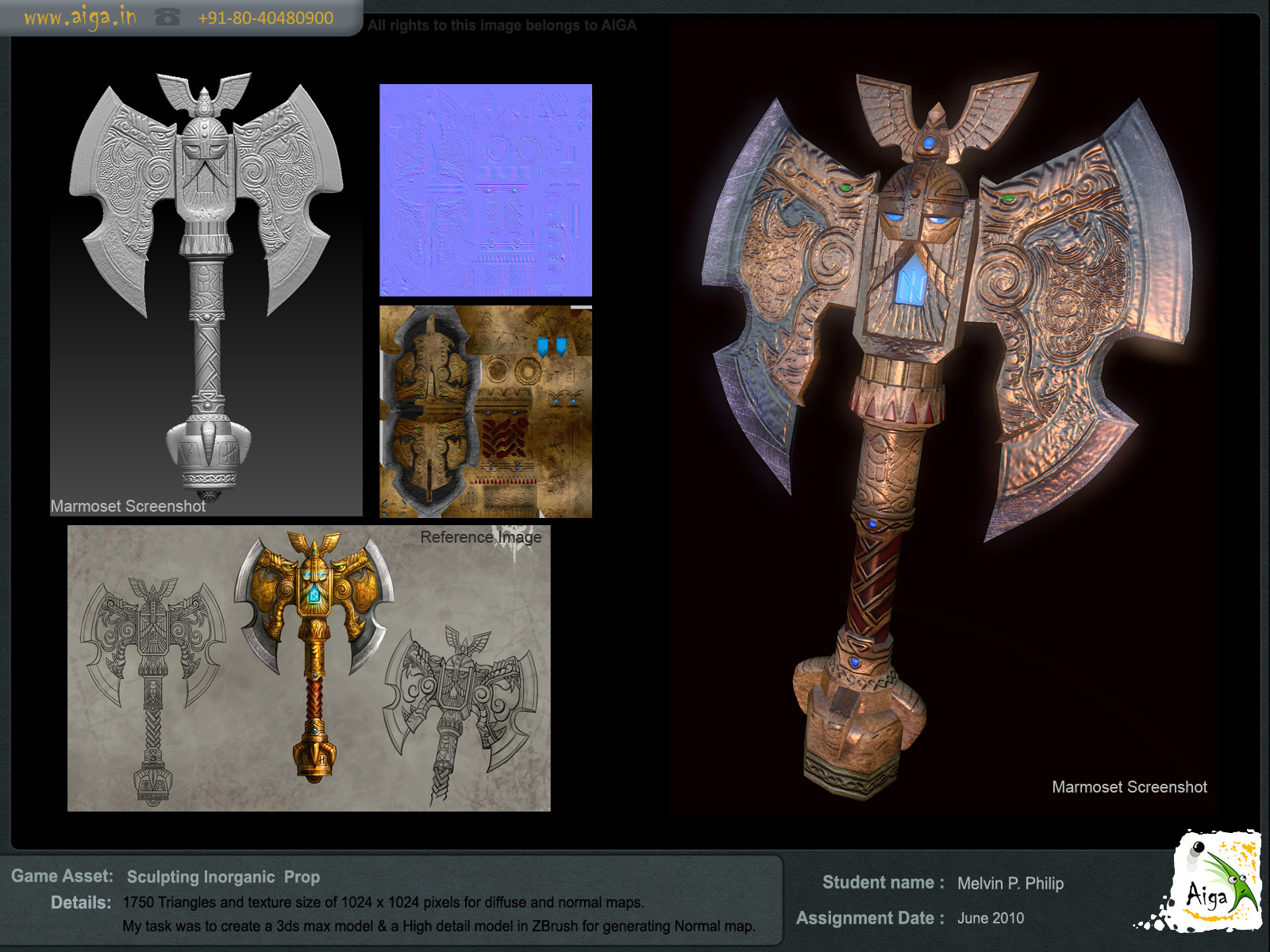 MELVIN P. PHILIP game art portfolio: Inorganic sculpting