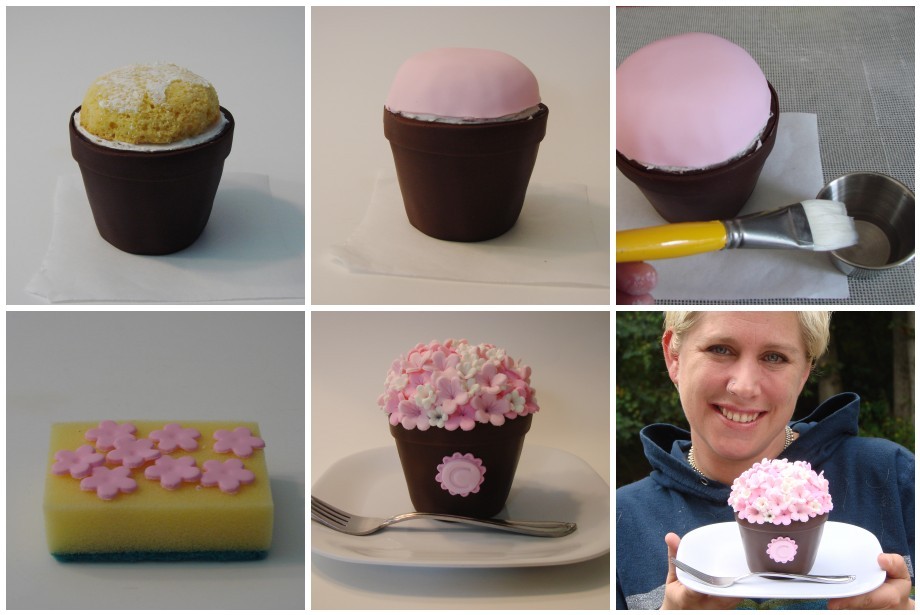 Cupcake Envy: Flower pot cakelets made easy