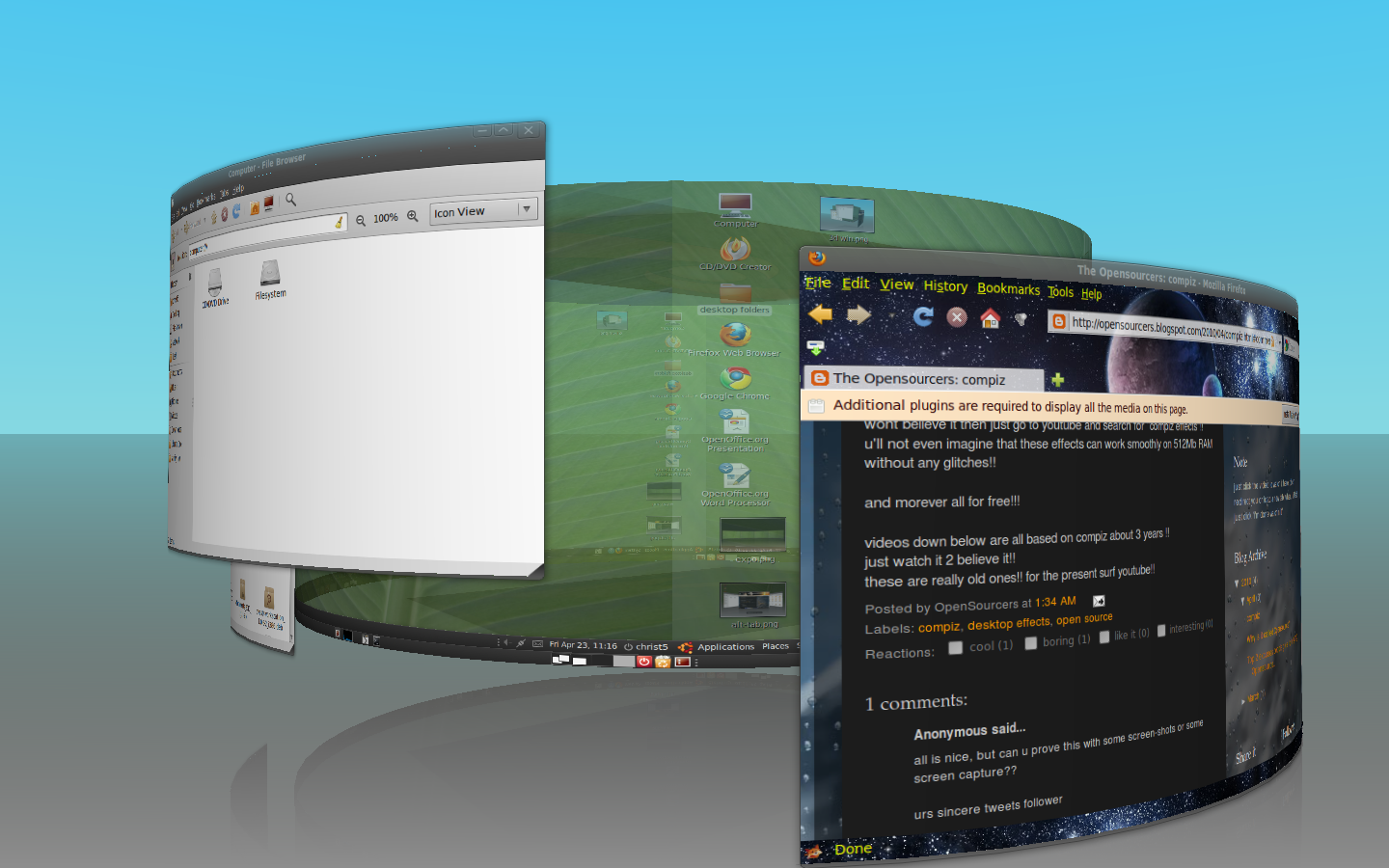 The Opensourcers: compiz