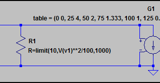 Russell's Random Thoughts: Simple Constant Power Loads in LTspice